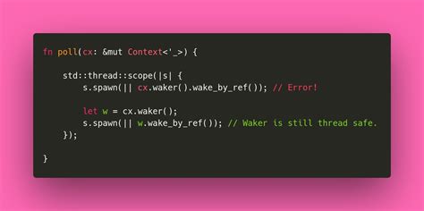 Mara Bos On Twitter The Std Task Context Type Is No Longer Send Nor Sync To Make Space For