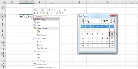 Excel Macro Business Excel Date Picker Add In