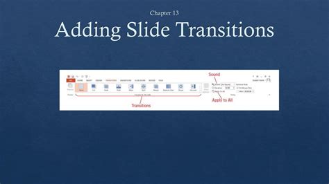 Chapter 13 Adding Slide Transitions Ppt Download