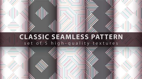 Geomtric Seamless Pattern Background Set With Lines 1844131 Vector Art At Vecteezy