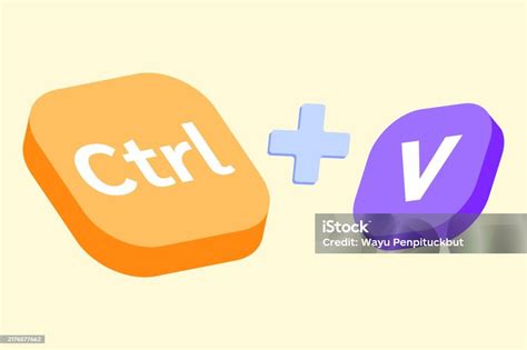 Ctrl V The Power Of Copy And Paste A Playful 3d Illustration Of The Iconic Ctrlv Keyboard