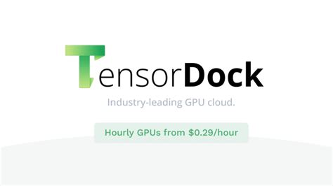 TensorDock GPU Cloud Tool Information Alternatives Foundr AI
