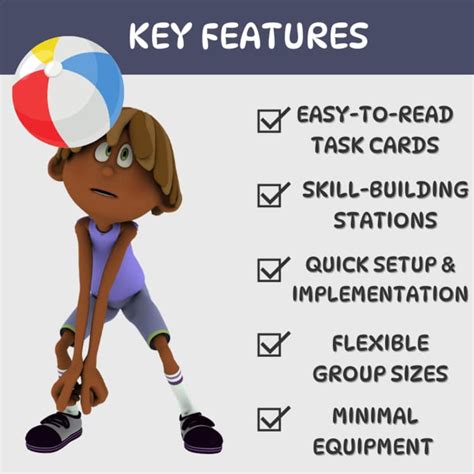 Pe Equipment Skill Stations Beachball And Balloon Activity Visual