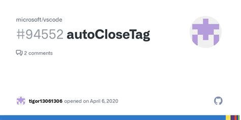 AutoCloseTag Issue Microsoft Vscode GitHub
