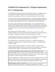 Computer Organization C Programming Write A C Program For Course Hero