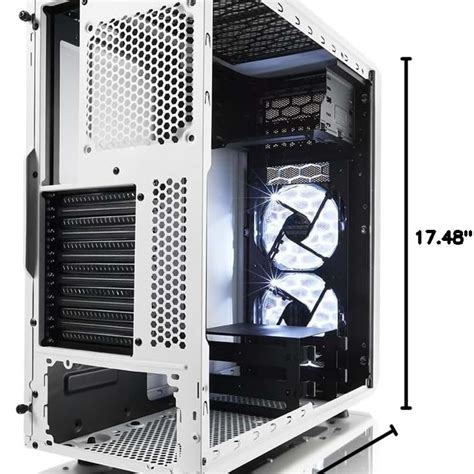 Fractal Design Focus G White Atx Mid Tower Computer Case Powerspec 650 Watt Atx Power Supply