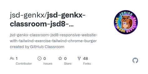 Github Jsd Genkxjsd Genkx Classroom Jsd8 Responsive Website With Tailwind Exercise Tailwind