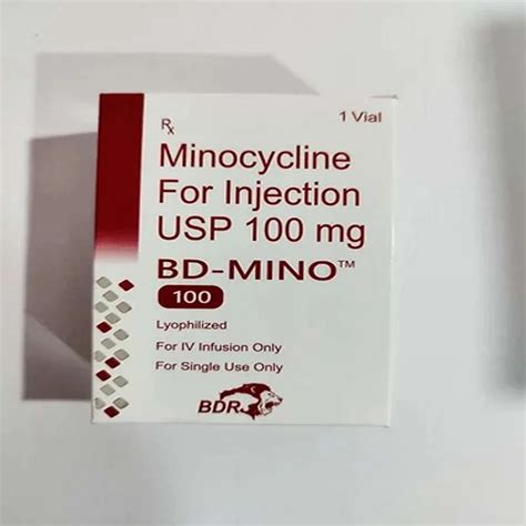 Bd Mino Minocycline 100 Mg Injection At Rs 2448 Box In Umred Id 2849819413248