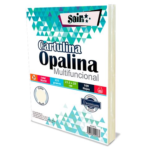 Cartulina Opalina Marfil Carta 225grs Distribuidora Sajor S A De C V