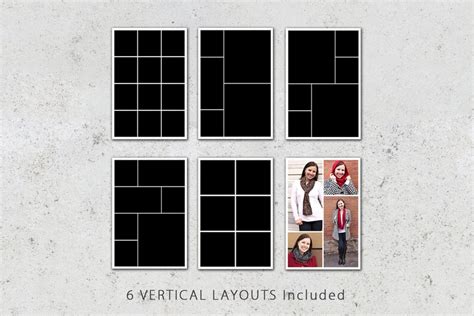 X Photo Template Pack Photo Card Templates Photo Collage Photoshop Templates Wedding