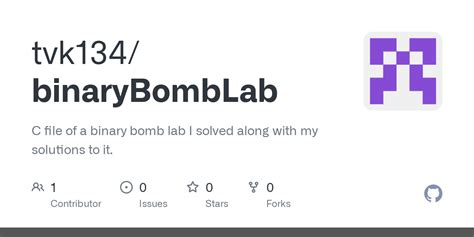 Github Tvk134binarybomblab C File Of A Binary Bomb Lab I Solved