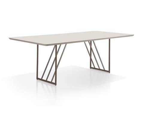 Mesa Retangular Louvre Em Tampo Mdf Com Vidro Colado