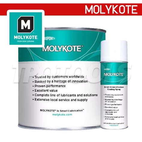 Molykote D 321r จารบีทาเกลียว น้ำมันหล่อลื่น Molykote D 321r สเปรย์ 400 Ml Tpqtools Thailand