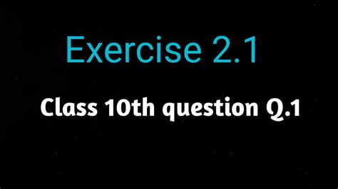 Th Class Chapter Exercise Question No YouTube