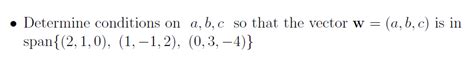 solved a b c is in determine conditions on a b c