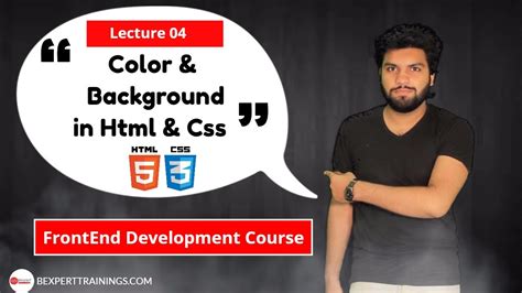 Html Css Course Color And Background Color In Css Lecture 3 Bexpert Trainings Youtube