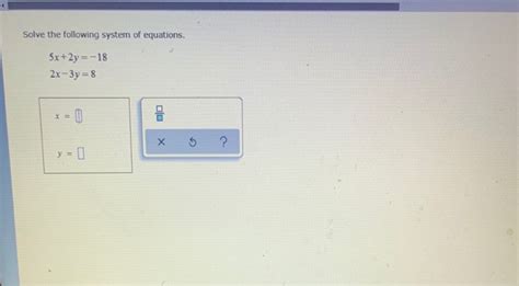 Solved Write Equations For The Vertical And Horizontal Lines