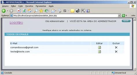 Sistema De Newsletter Em PHP E MySQL Como Criar Um Site Blog WebMaster Pt