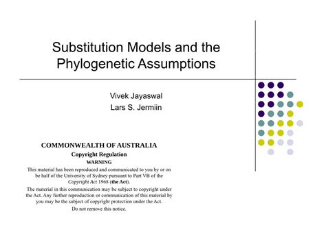 Pdf Substitution Models And Thesubstitution Models And The