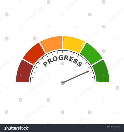 Color Tachometer Speedometer Icon Performance Measurement Stock Vector Royalty Free 1682117896