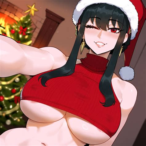 Rule 34 1girls Ai Generated Before Sex Belly Button Big Breasts Black Hair Christmas Christmas