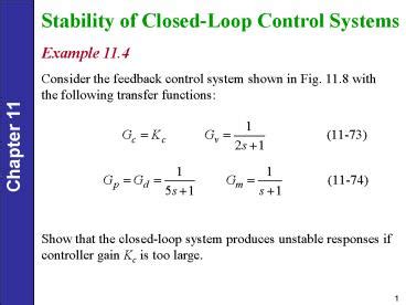 PPT Stability Of Closed Loop Control Systems PowerPoint Presentation Free To View Id
