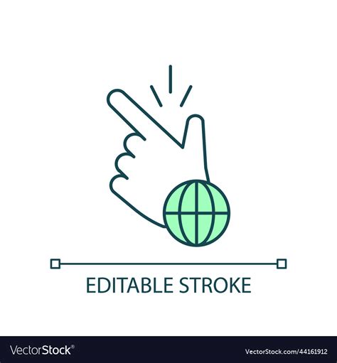 International Connection Rgb Color Icon Royalty Free Vector