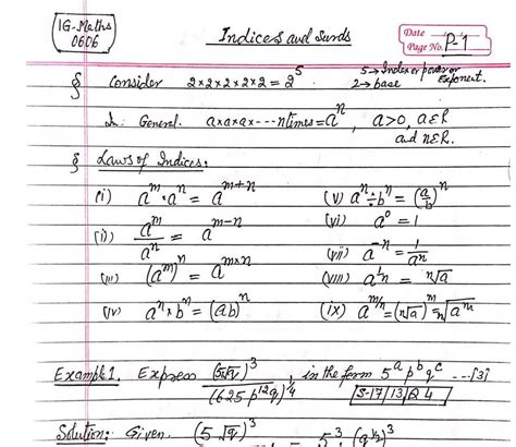 Indices And Surds Cambridge Igcse® Mathematics