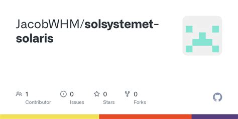 github jacobwhm solsystemet solaris