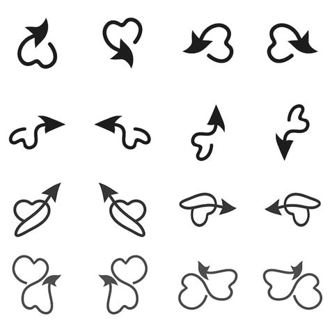 Premium Vector Love Arrows Se