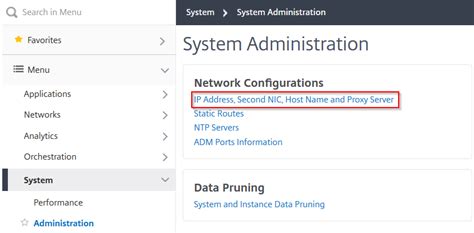 Configure A Secondary NIC To Access NetScaler ADM NetScaler Application Delivery Management