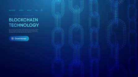 Blockchain Digital Technology Big Data Royalty Free Vector