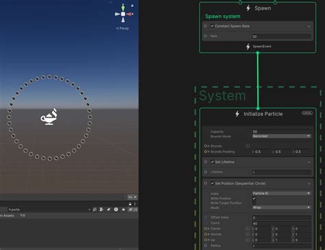 spawn particles in circle unity engine unity discussions