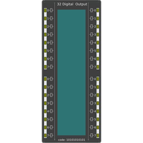 Plc 32 Digital Output Card Vector Image Free Svg