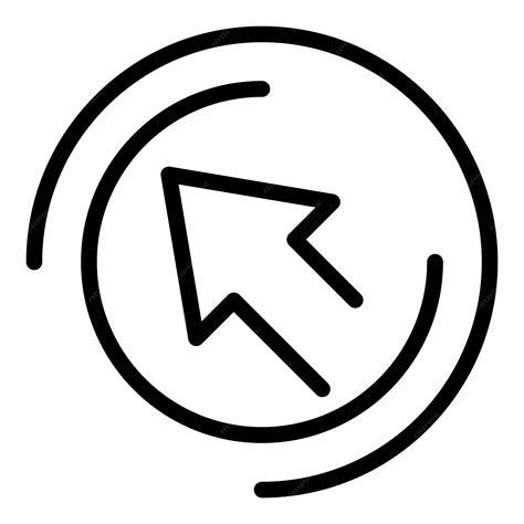 premium vector cursor interface icon outline cursor interface vector icon for web design