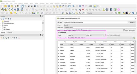 How To Add GPS Points From A CSV Excel File To A QGIS Project Geographic Information Systems