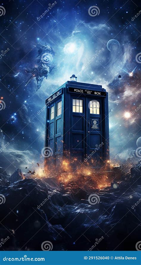 Tardis From Doctor Who Time Space Machine Blue Police Phone Call Box