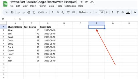 How To Sort Rows In Google Sheets With Examples
