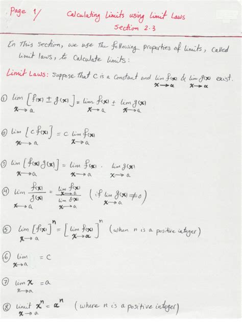 Limits Chapter 2 3 Pdf