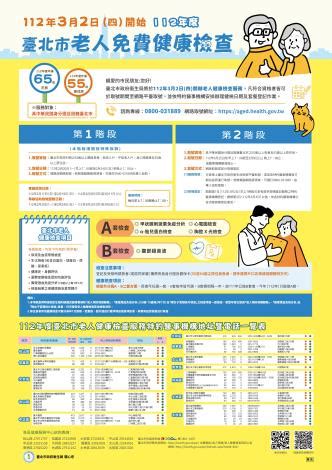 臺北市士林區健康服務中心 老人健康檢查
