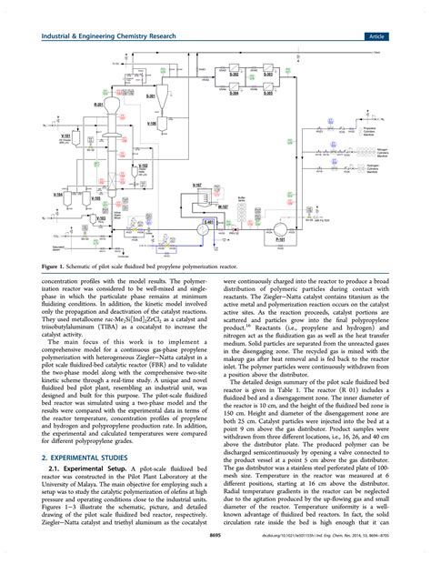 Solution 2014 700 Experimental And Modeling Analysis Of Propylene Polymerization In A Pilot
