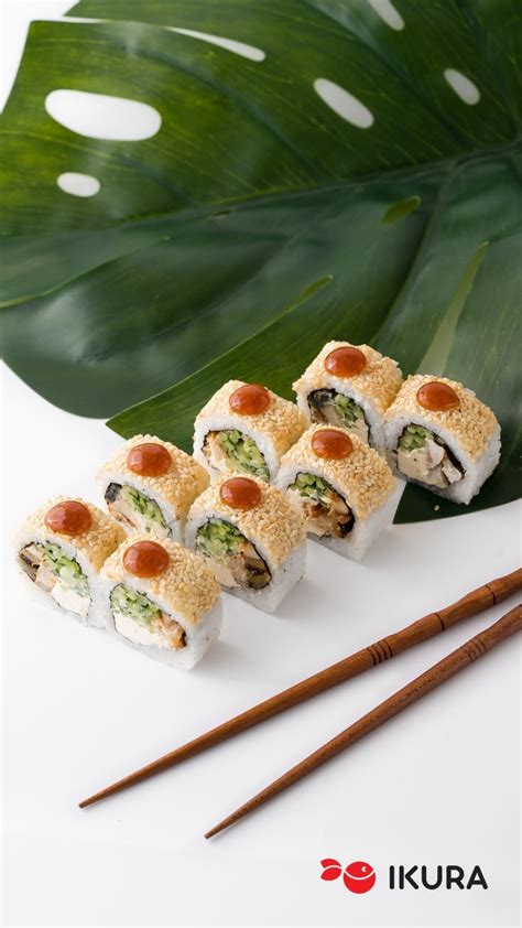 Ролл Унаги чиз | Ikura, Sushi