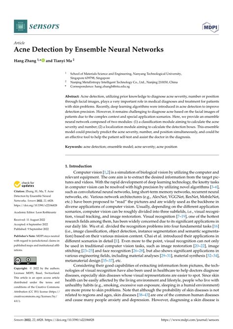 Pdf Acne Detection By Ensemble Neural Networks