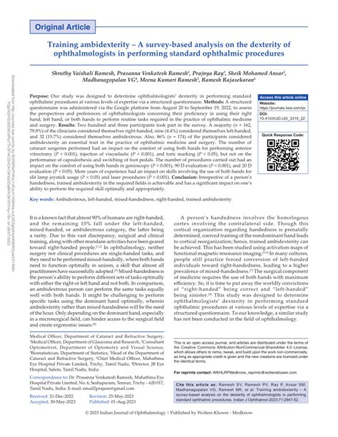 Pdf Training Ambidexterity A Survey Based Analysis On The Dexterity