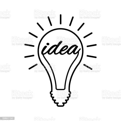 좋은 생각이야 배너 전구 아이디어 개념 재고를 위해 그려진 창조적 인 개념 전구 플랫 스타일 벡터 0명에 대한 스톡 벡터 아트