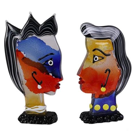 Normal Mario Badioli B1940 Pair Murano Glass Sculptures Mutualart