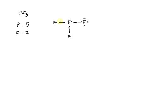 Solved The Lewis Structure Of Pf3 Shows That The Central Phosphorus Atom Has Nonbonding And