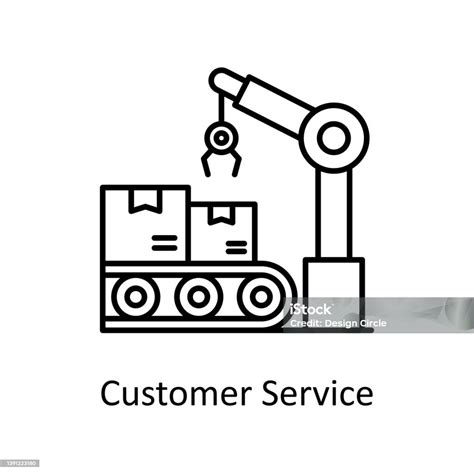 컨베이어 벨트 벡터 개요 아이콘 디자인 그림 물류 및 공급망 관리 기호 흰색 배경 Eps 10 파일 공장 산업 건물에 대한 스톡 벡터 아트 및 기타 이미지 Istock