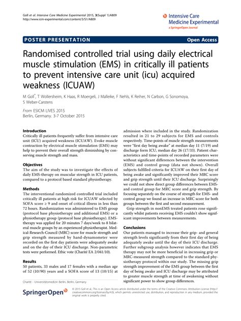 Pdf Randomised Controlled Trial Using Daily Electrical Muscle