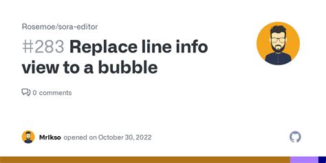 replace line info view to a bubble · issue 283 · rosemoe sora editor